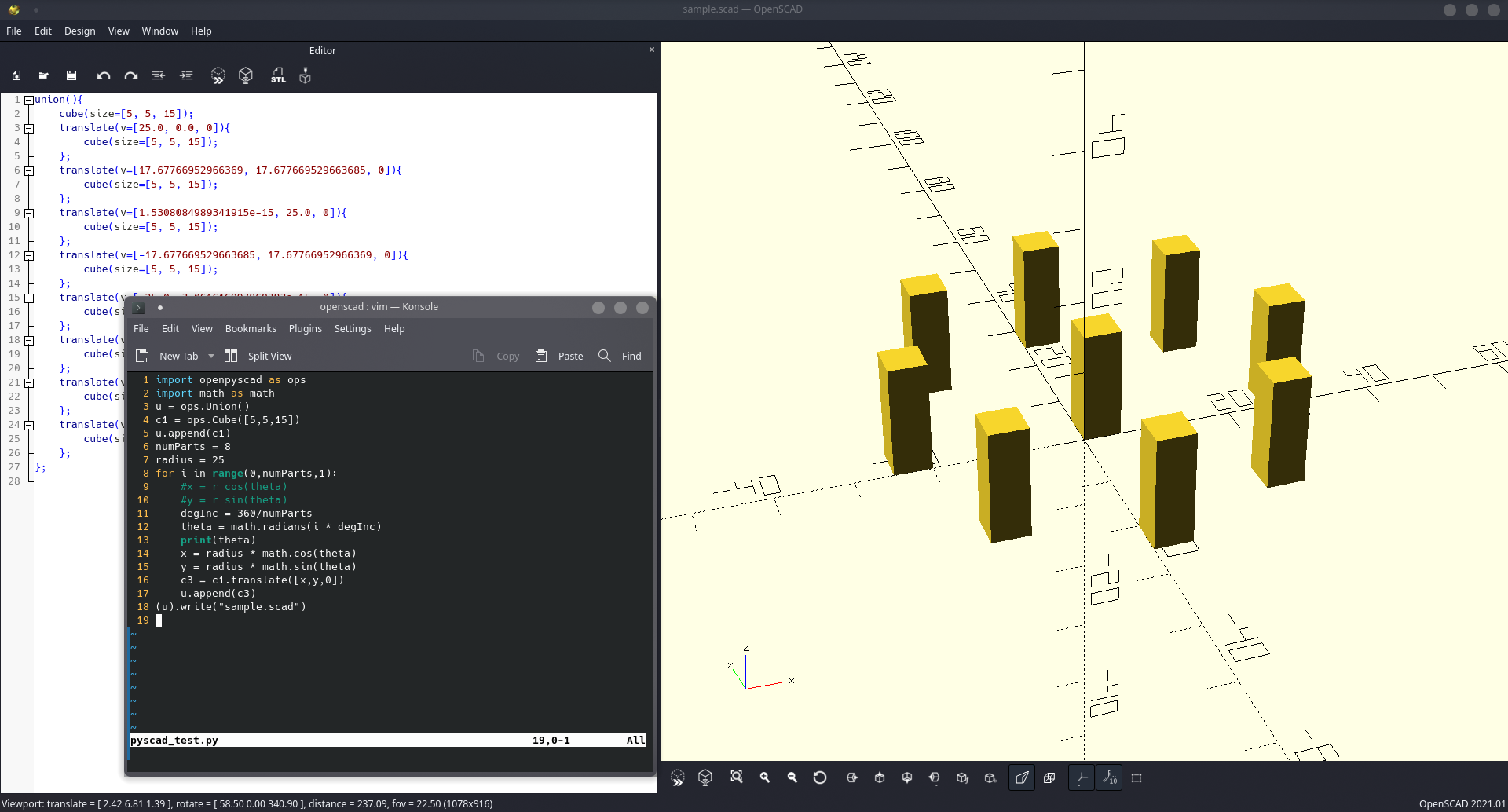 Did you know that editing a file that's also open in OpenSCAD.... : r ...